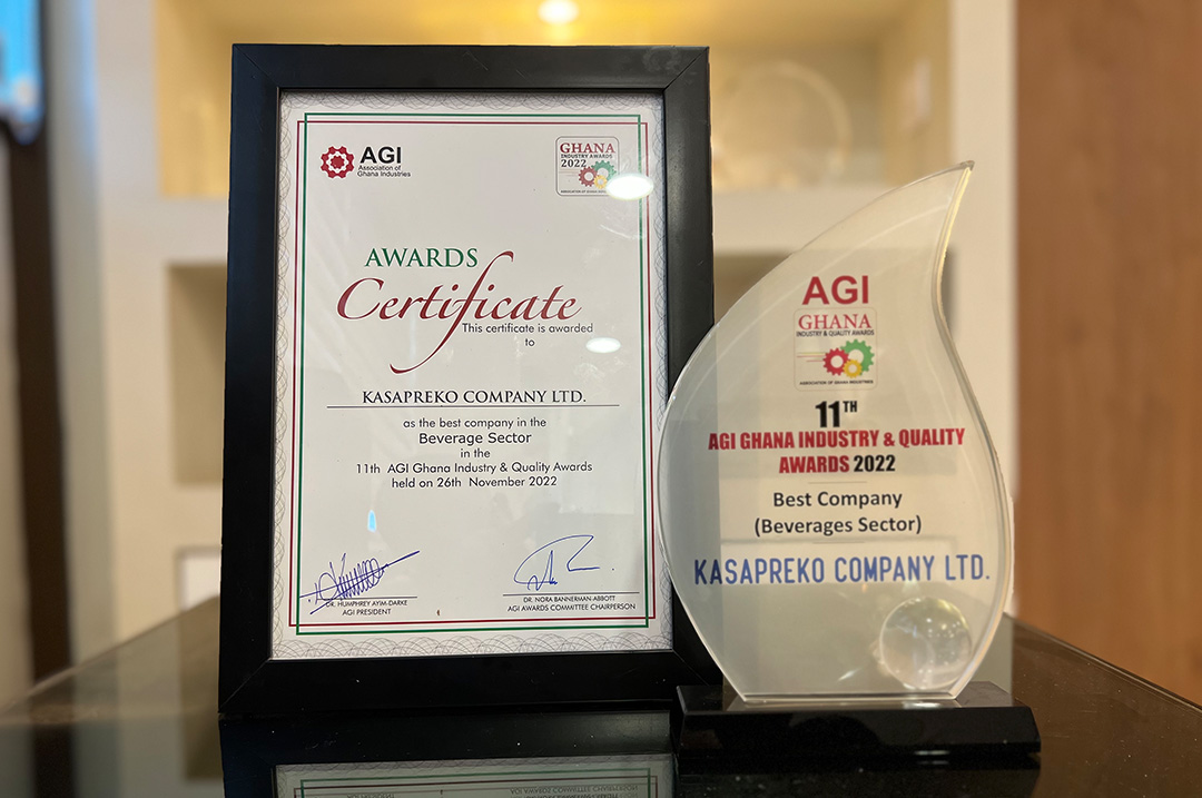Overall Best Company of the Year Award won by Kasapreko
